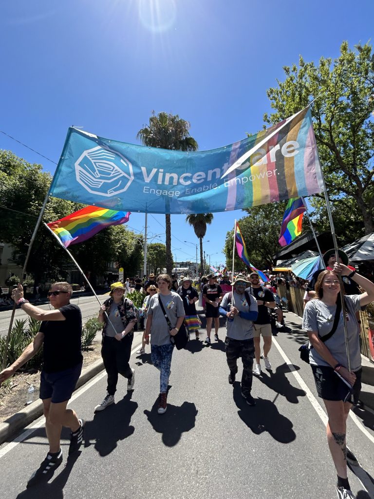 VincentCare shone bright at Midsumma Pride March | VincentCare